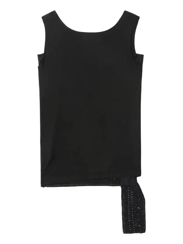 Y’s Strap-detail Top - Black