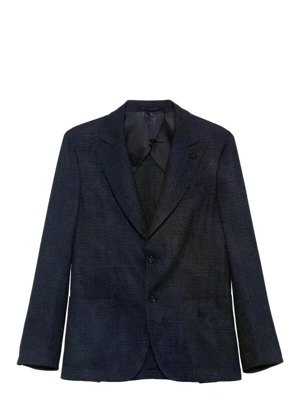 LARDINI Single-breasted Blazer - Blue