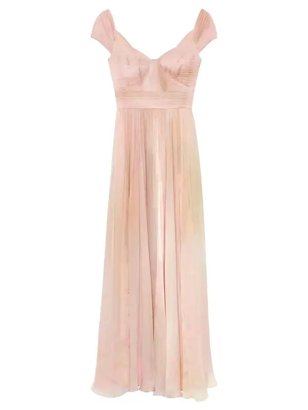 Elie Saab Pleated Gown - Pink