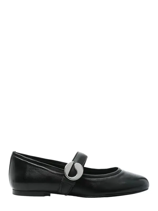 Coperni Leather Ballet Flats - Black