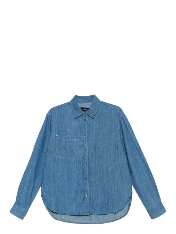 7 For All Mankind Easy Shirt - Blue