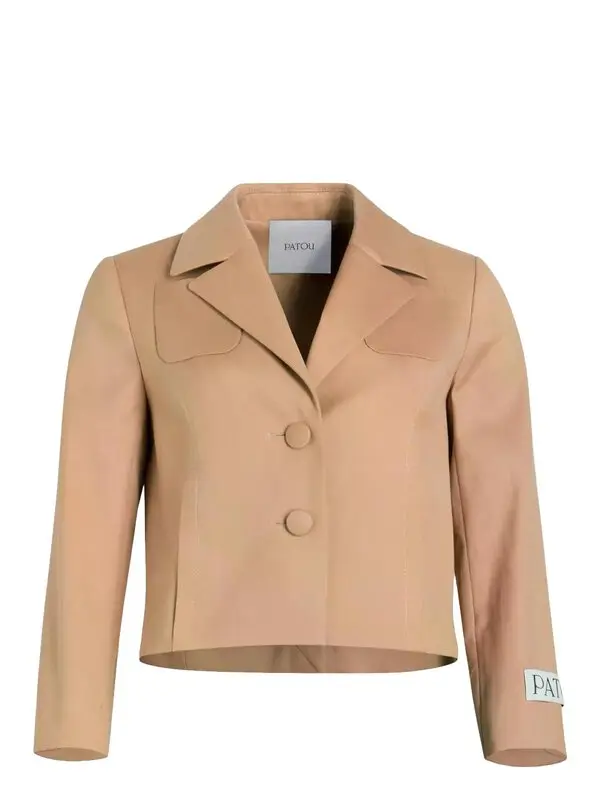 Patou Cropped Blazer - Neutrals