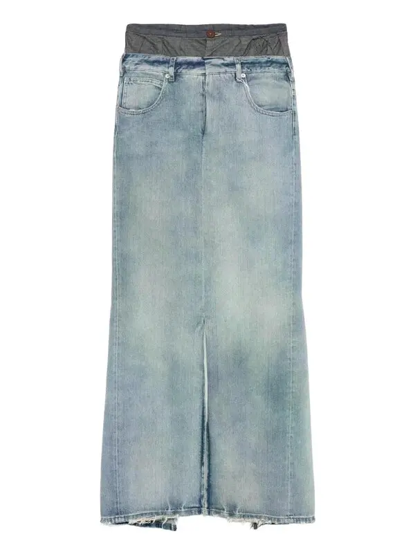 MAISON MARGIELA Denim Maxi Skirt - Blue