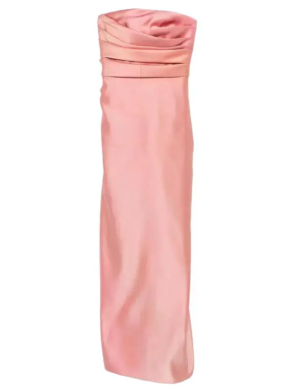 Elie Saab Floral-appliqué Gown - Pink