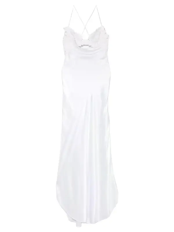 Ermanno Scervino Embroidered Maxi Dress - Neutrals