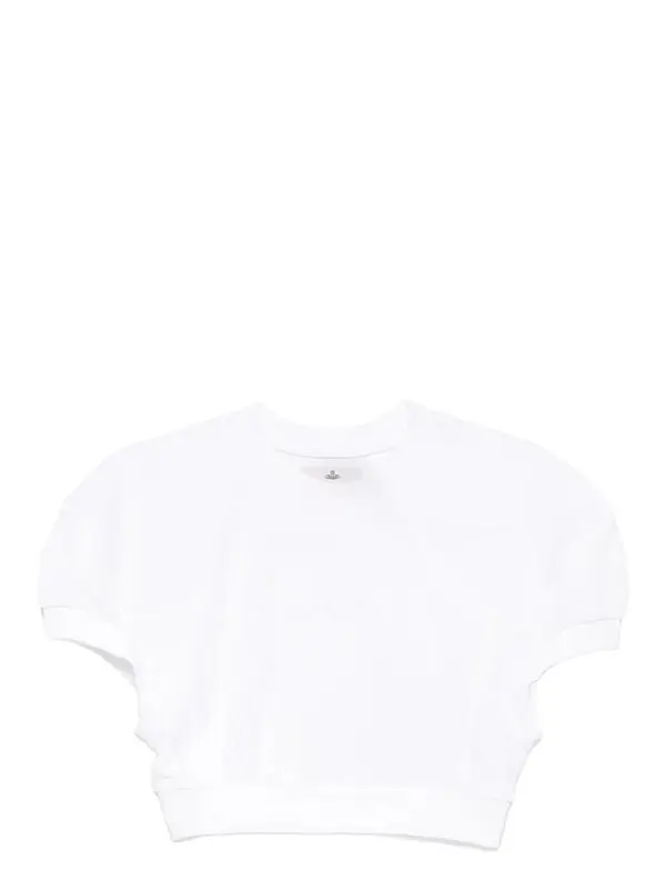 VIVIENNE WESTWOOD Cropped Football T-shirt - White