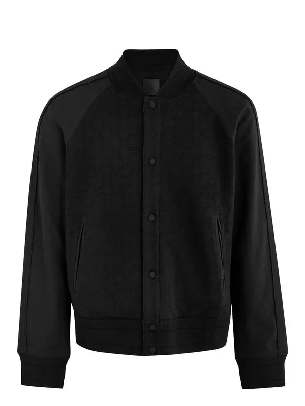 Givenchy Panelled Wool-blend Varsity Jacket - Black