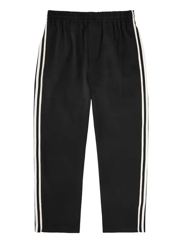 REPRESENT Striped Stretch-jersey Track Pants - Black