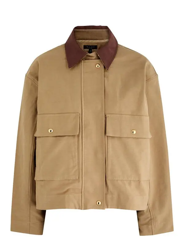 Rag & Bone Nonie Cotton Jacket - Beige