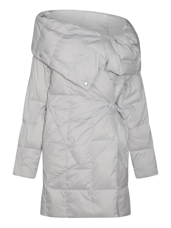 Add Short Down Padded Coat - Beige