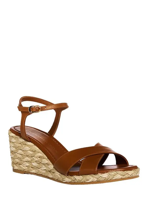 STUART WEITZMAN Dayna Espadrille Wedge Sandals - Boho Tan/natural