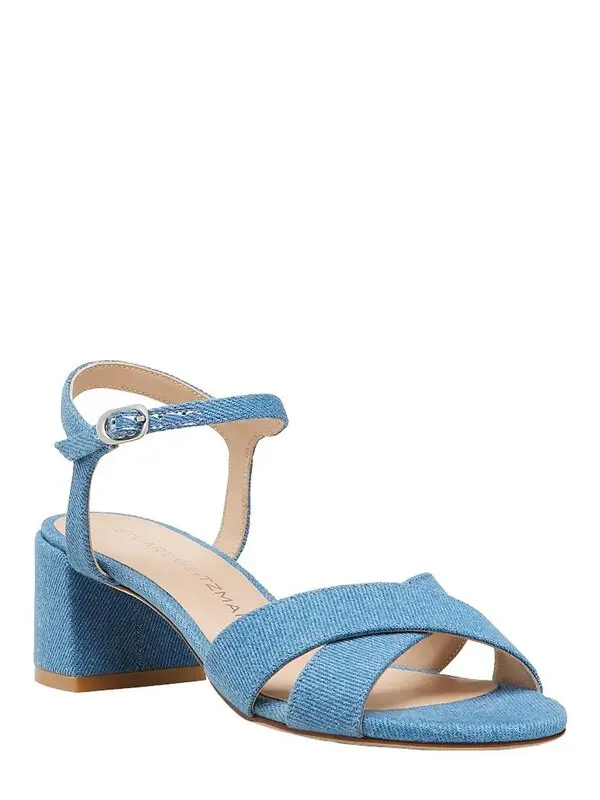 STUART WEITZMAN Dayna Block 50 Sandals - Washed
