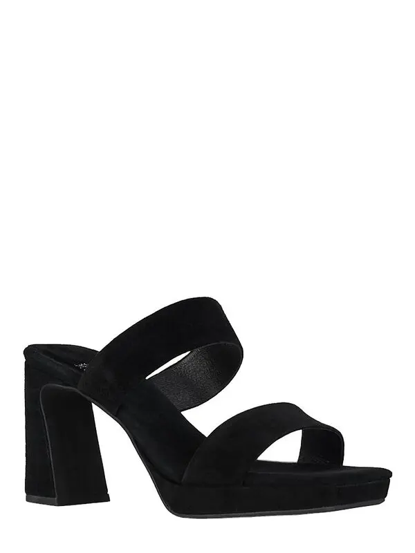 Jeffrey Campbell Hhot Platform Sandals - Black Suede
