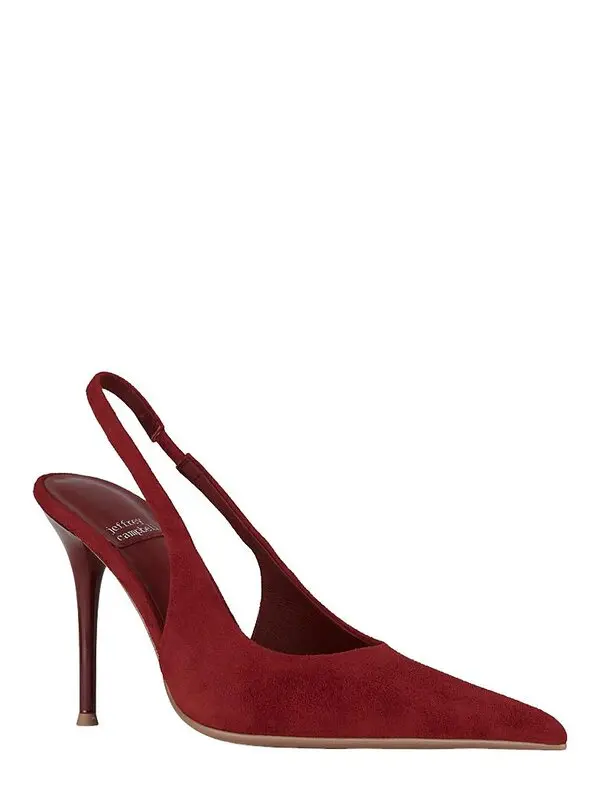 Jeffrey Campbell You Wish Slingback Pumps - Red Suede