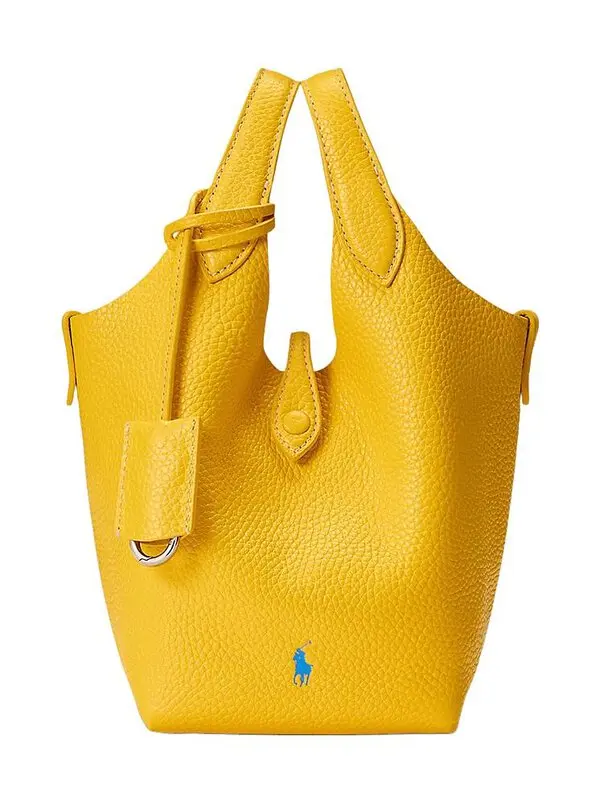 Polo Ralph Lauren Polo Play Leather Tote & Crossbody - Canary Yellow