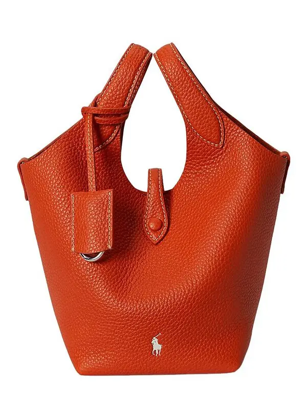 Polo Ralph Lauren Polo Play Leather Tote & Crossbody - Orange