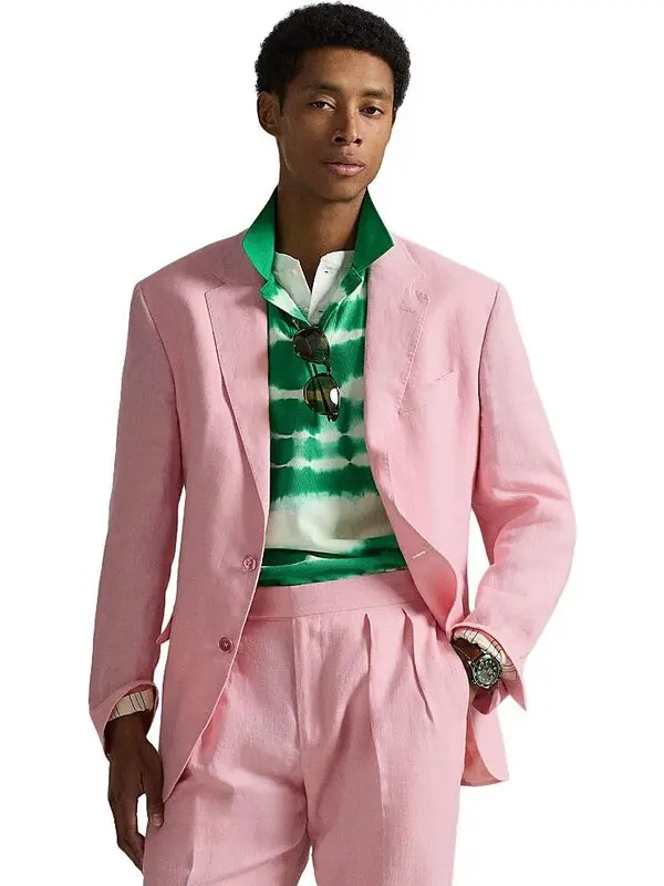 Polo Ralph Lauren Polo Tailored Linen Suit Jacket - Pink