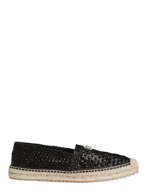 Dolce & Gabbana Calfskin Espadrilles - Black