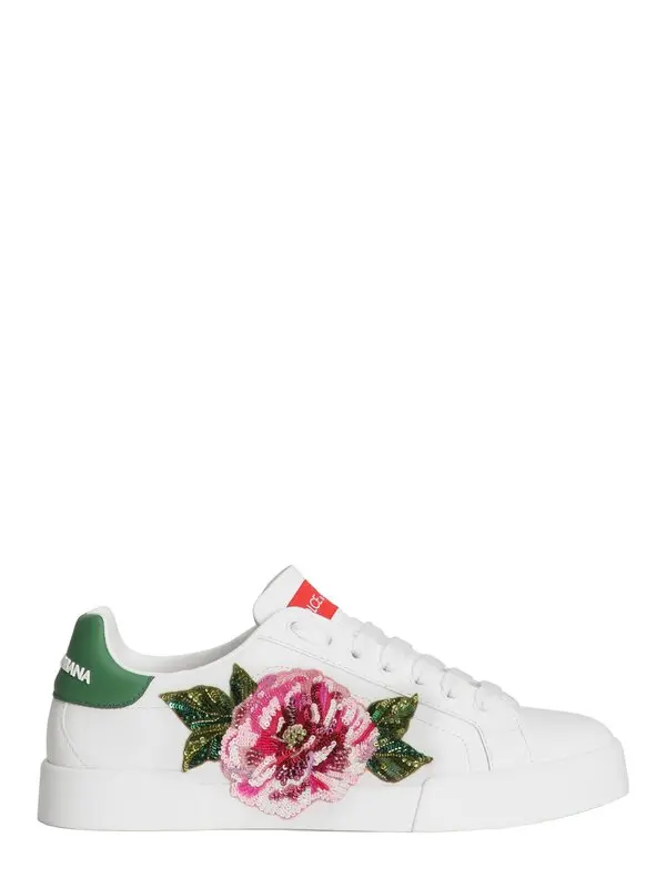 Dolce & Gabbana Calfskin Portofino Light Sneakers - Multicolor