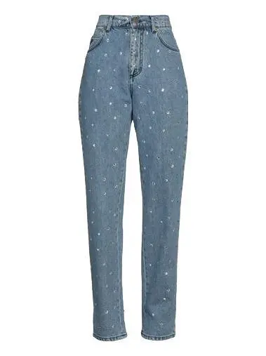 Philosophy Di Lorenzo Serafini Tapered Jeans With Appliqués And Crystals - Blue
