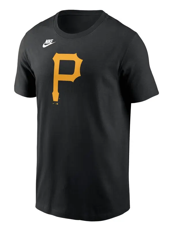 Nike Pittsburgh Pirates Cooperstown Team Logo Mlb T-shirt - Black