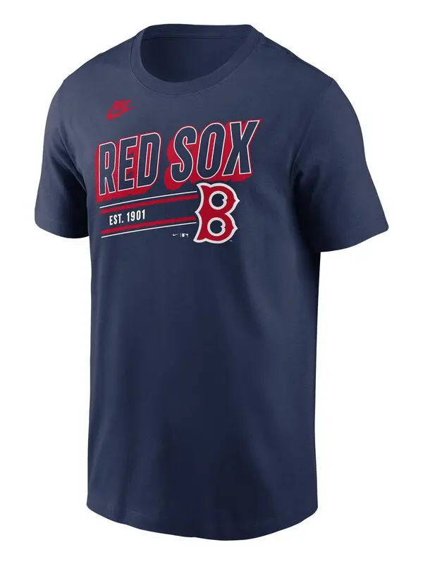 Nike Boston Red Sox Cooperstown Retro Mlb T-shirt - Blue