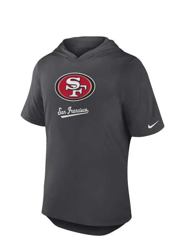 Nike San Francisco 49ers Dri-fit Nfl Hooded T-shirt - Grey