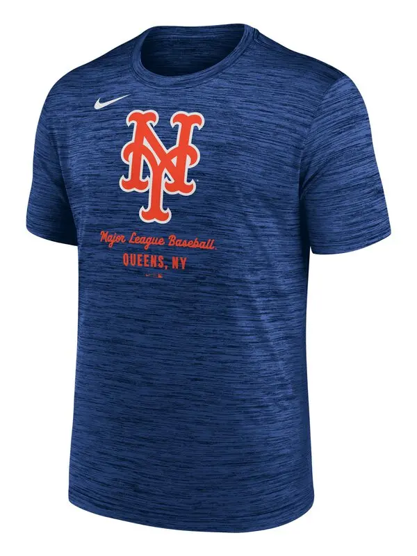 Nike New York Mets Velocity Dri-fit Mlb T-shirt - Blue