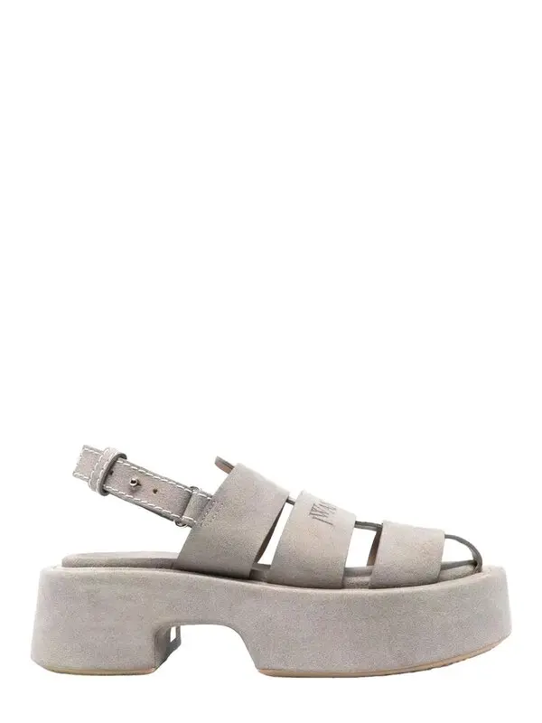JW Anderson Suede Platform Sandals - Grey