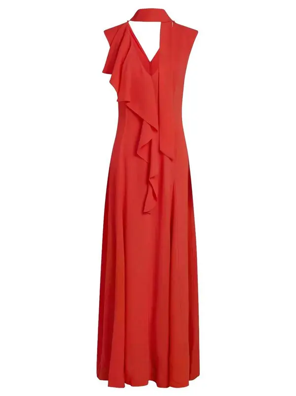 Karl Lagerfeld Ruffled Gown - Red
