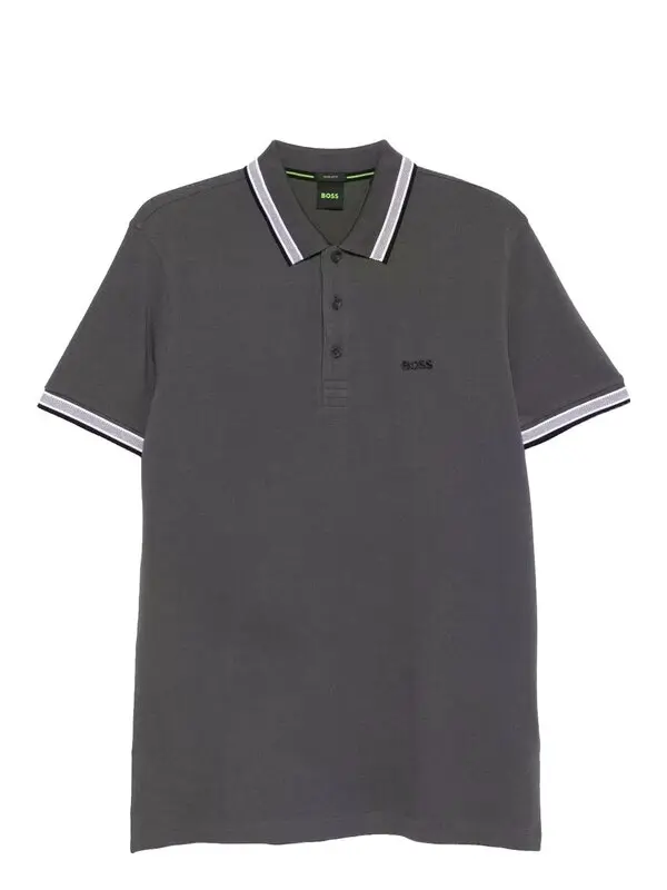 BOSS Piqué Polo Shirt - Grey