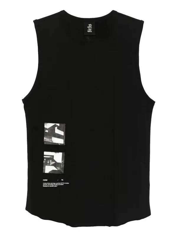 THOM KROM Patchwork-detail Vest - Black