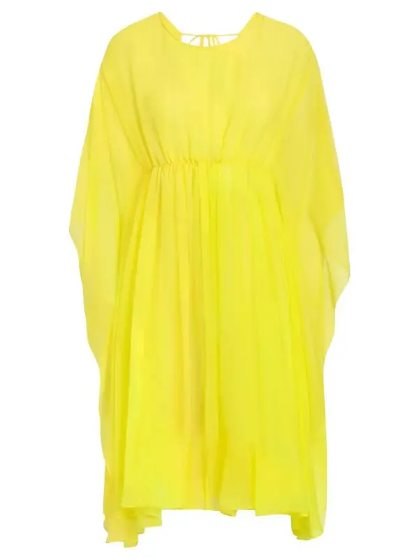 Dolce & Gabbana Semi-sheer Beach Dress - Yellow