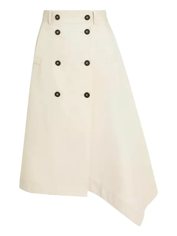 Karl Lagerfeld Cotton Skirt - Neutrals