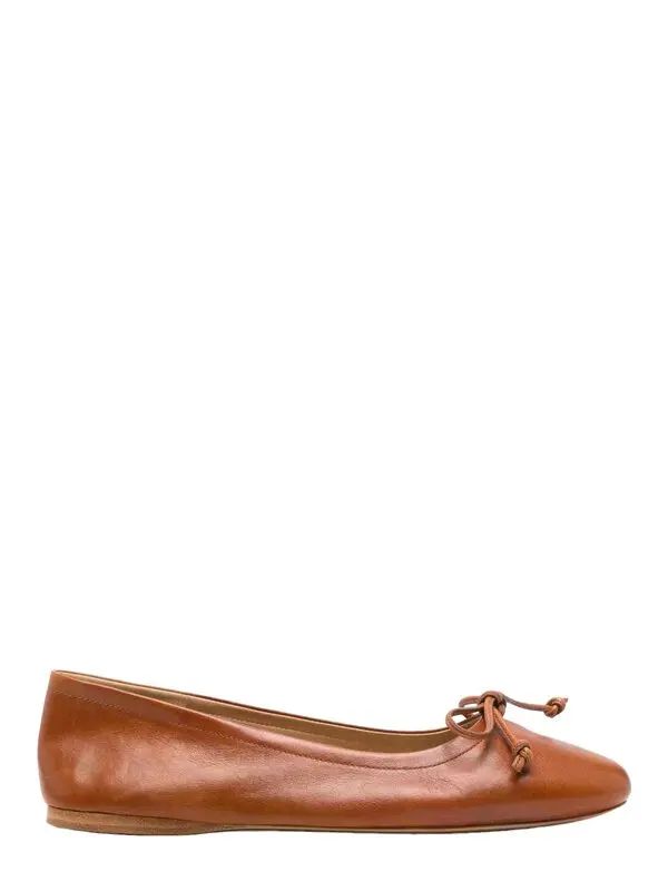 JW Anderson Round-toe Ballerina Shoes - Brown
