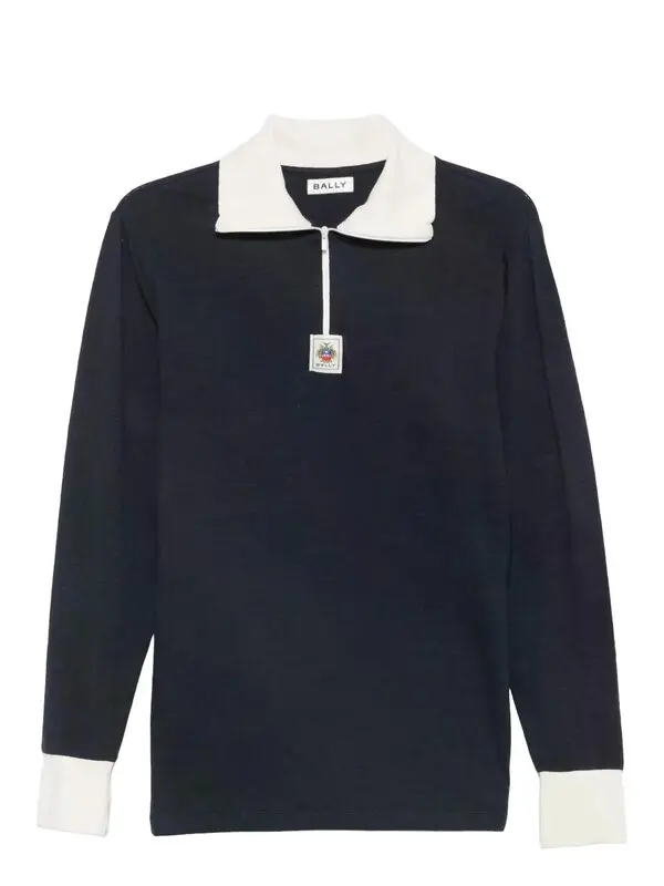 Bally Logo-patch Sweater - Blue
