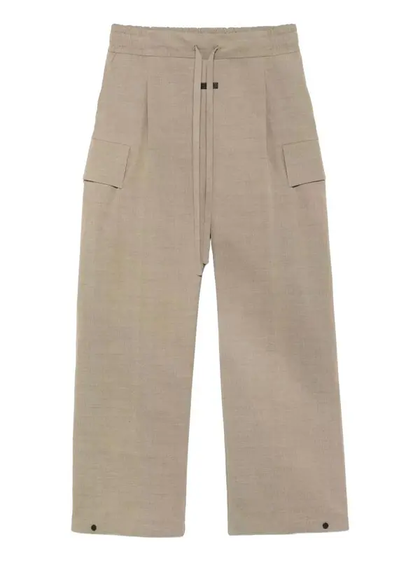 Fear Of God Wide Leg Cargo Trousers - Neutrals