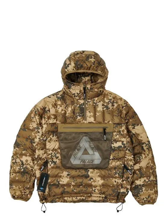 PALACE Pertex Qlite Down Jacket - Brown Moss Camo