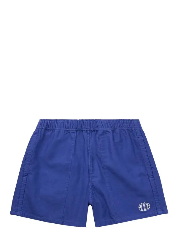 BODE Straight-leg Cotton-twill Shorts - Blue