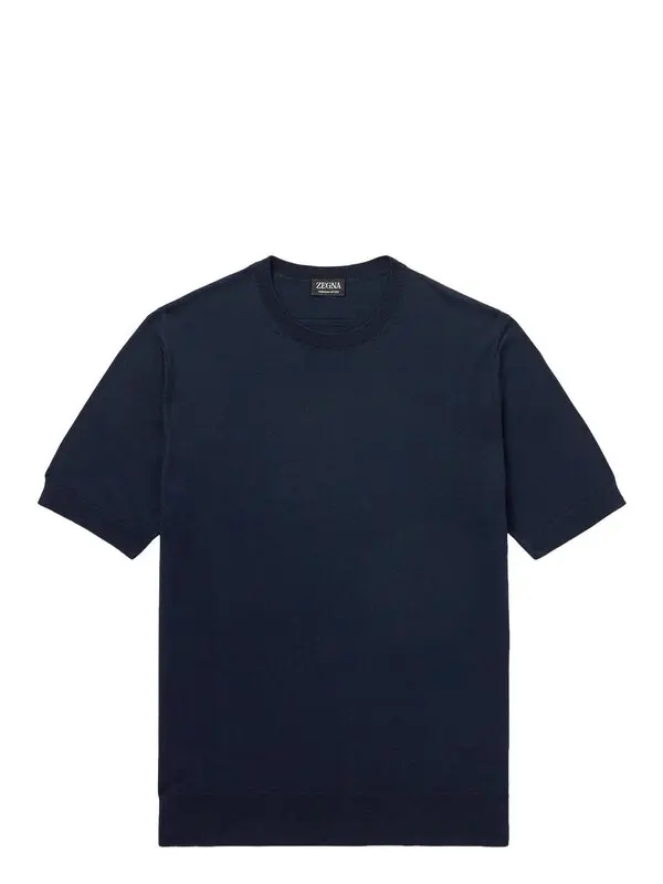 Zegna Cotton T-shirt - Blue