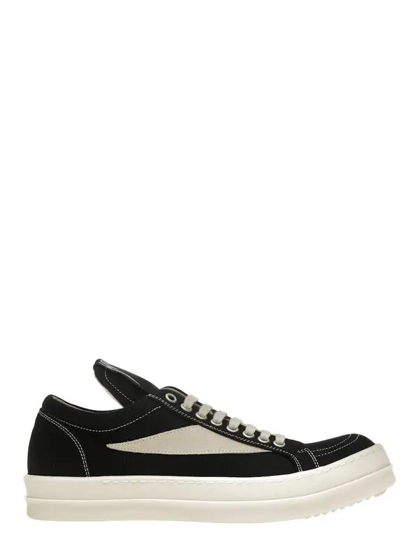 Rick Owens Vintage Low Top Sneakers - Black/milk