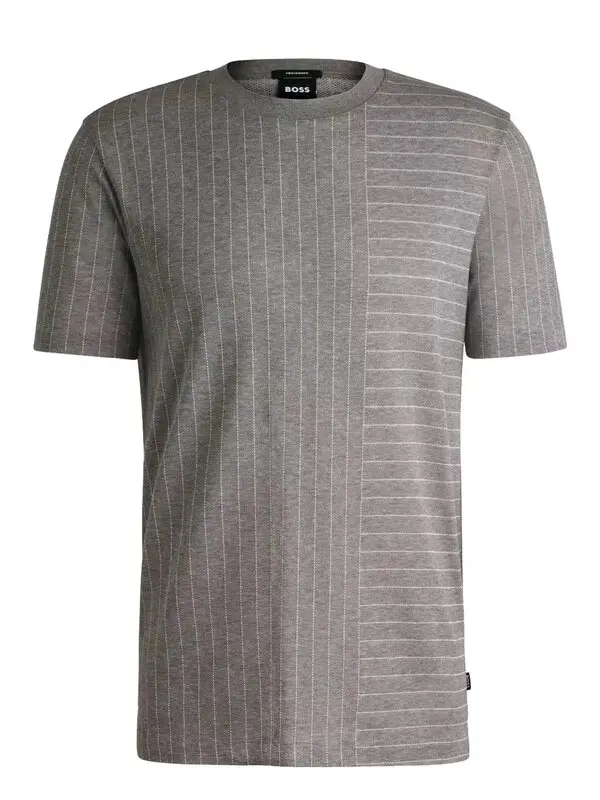 BOSS Striped T-shirt - Grey
