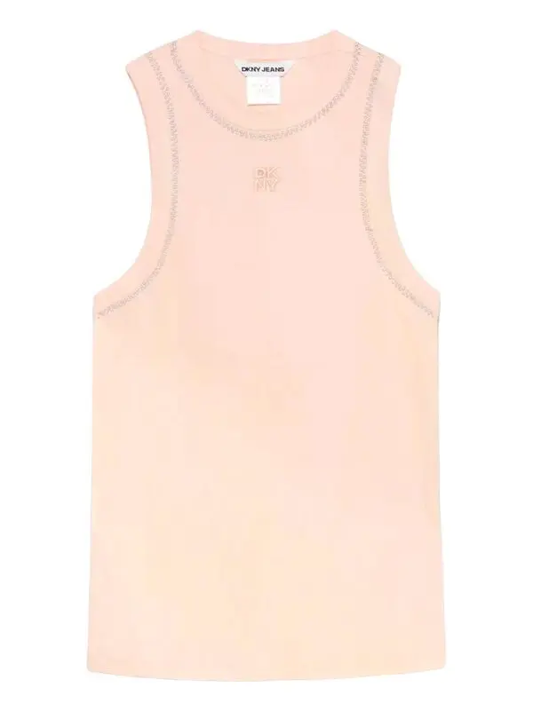 Dkny Stud-detailing Tank Top - Orange