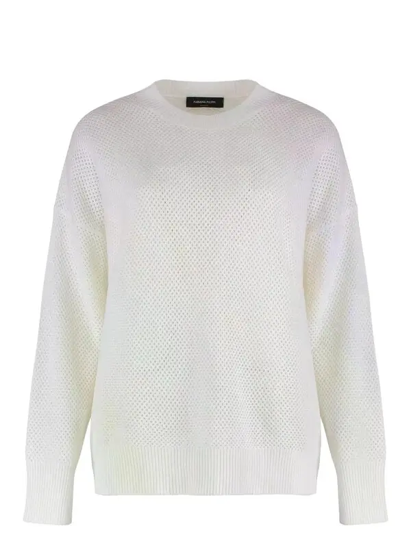 Fabiana Filippi Virgin Wool-blend Jumper - White