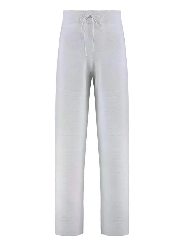 Fabiana Filippi Lurex Straight Trousers - Grey