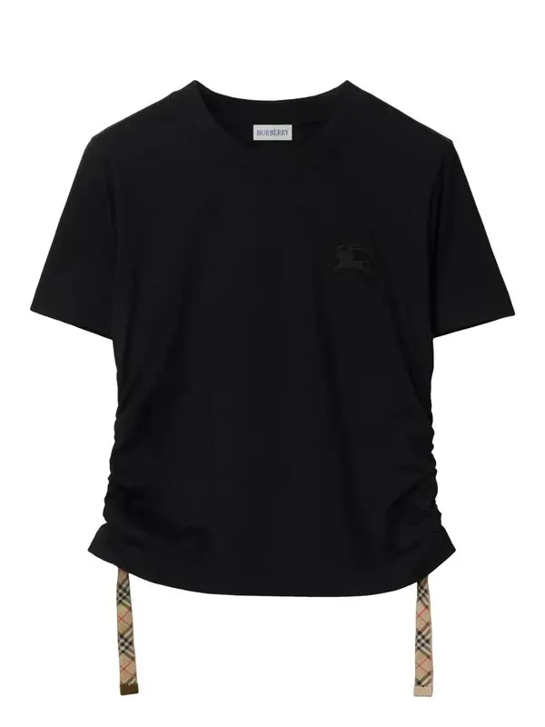 Burberry Ruched T-shirt - Black