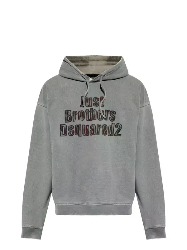 Dsquared2 Logo-print Hoodie - Grey