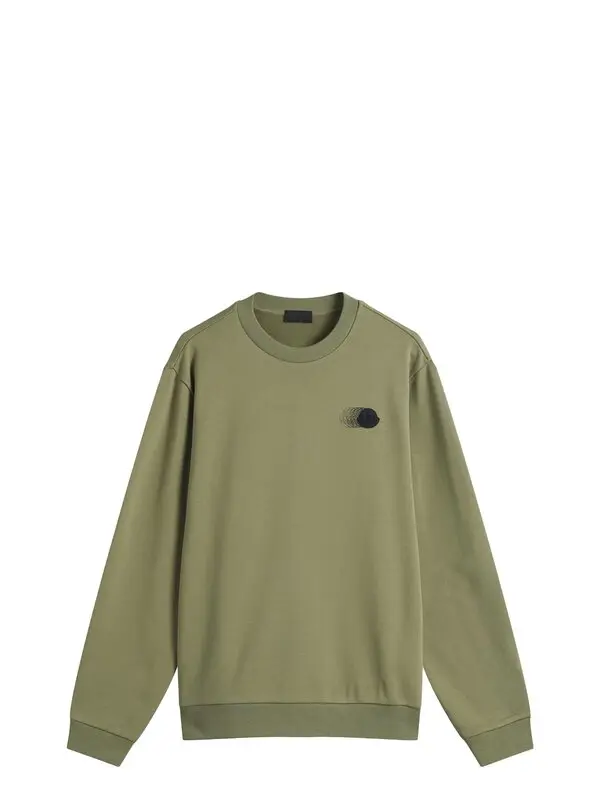 Moncler Cotton Fleece Sweatshirt - Green