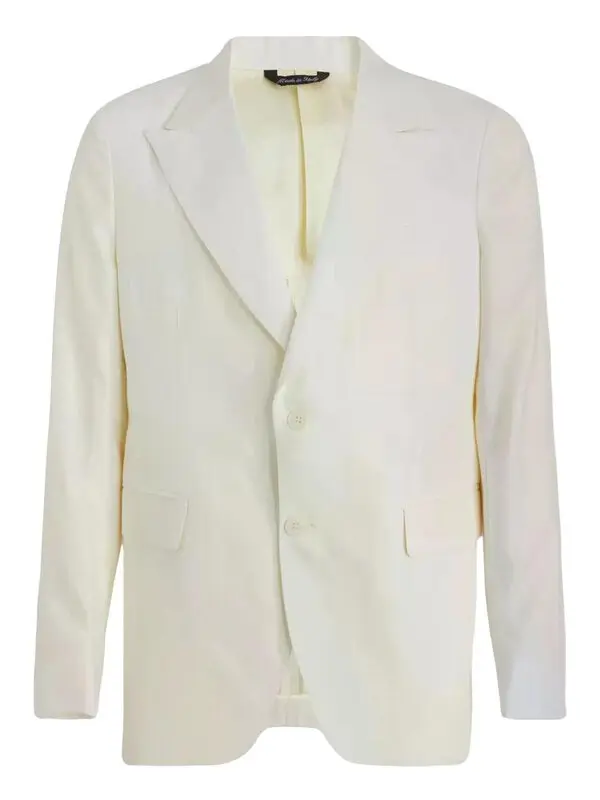 Brian Dales Single-breasted Blazer - White