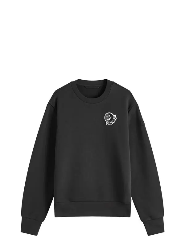 Moncler Cotton Fleece Sweatshirt - Grey